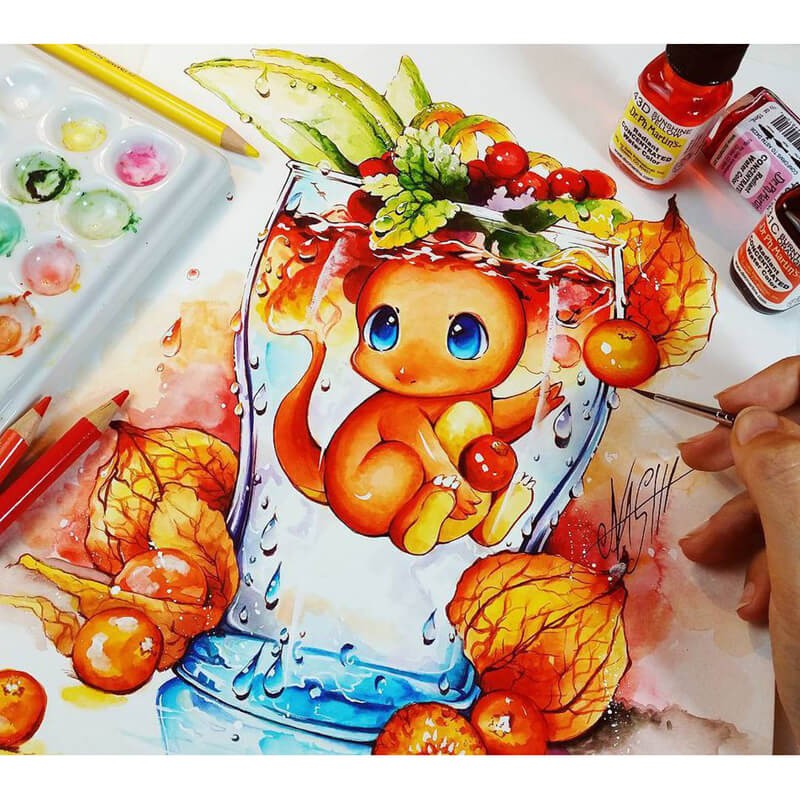 Dr. Ph. Martin's Radiant Concentrated WaterColors 15ml - Set B (14 Colores)