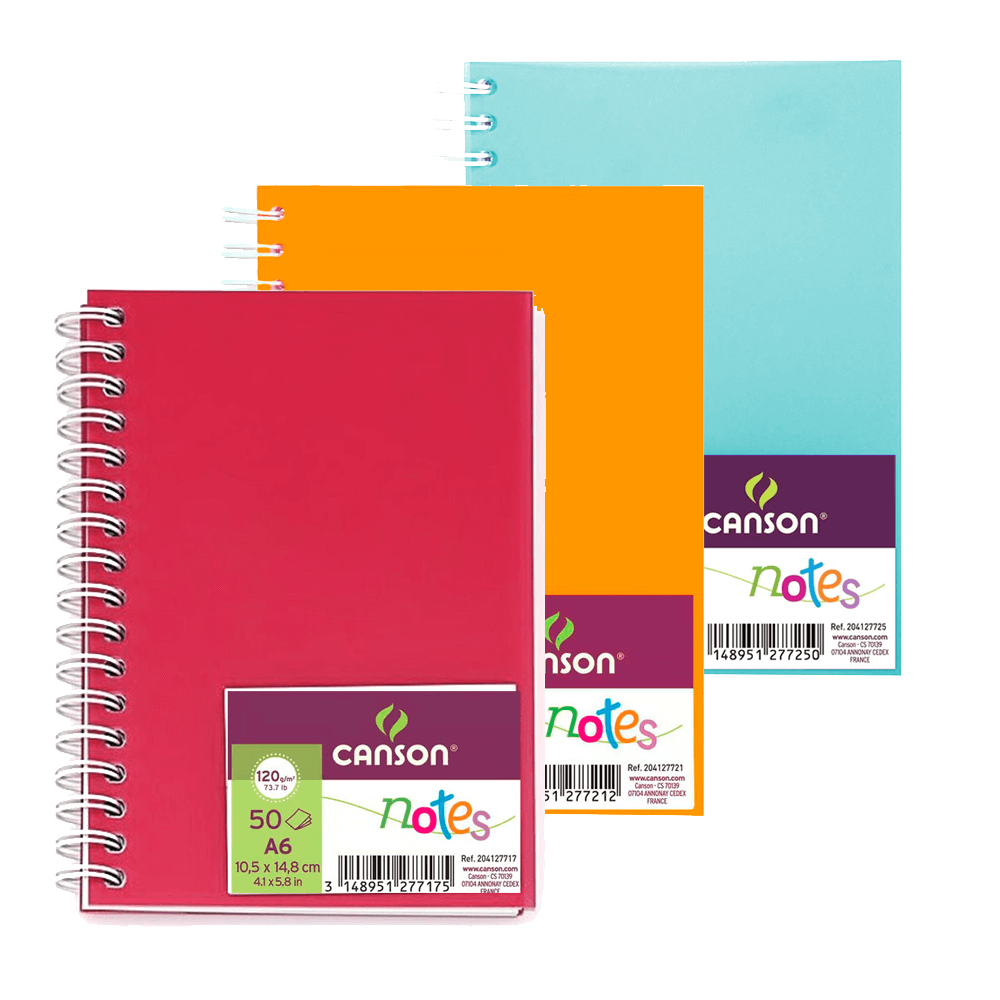 Canson Sketchbook Notes Papel Blanco A6 10,5x14,8 cm 120 Gms 50 Hojas ...