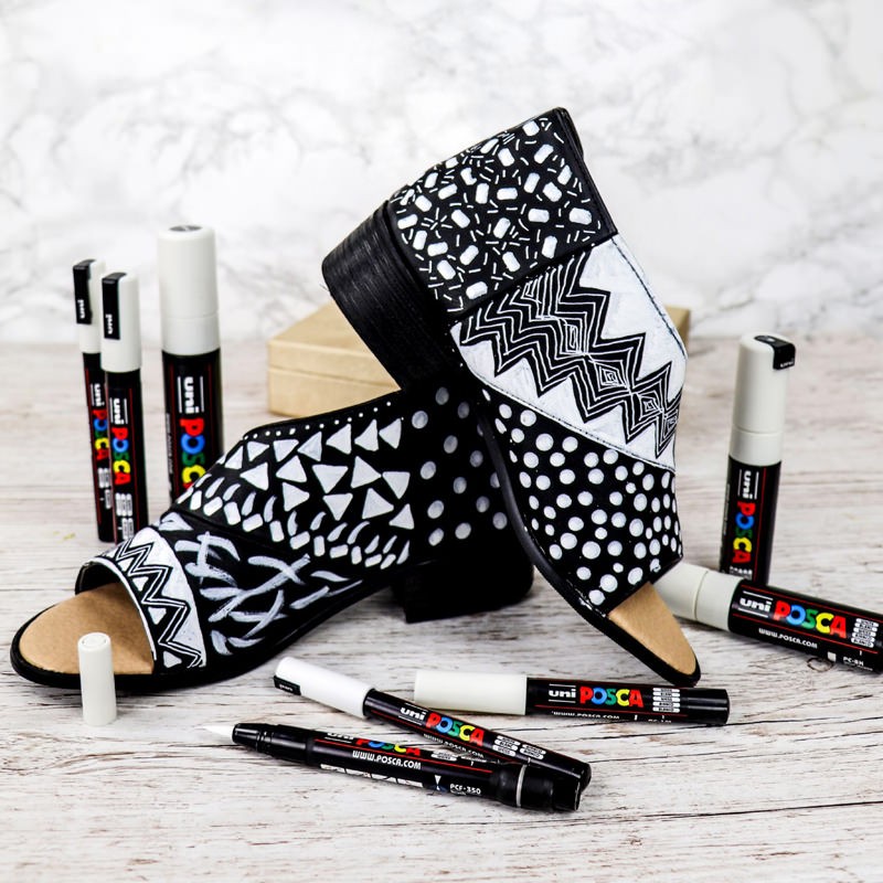 Posca Set of All White - Set de 8 (Incluye todas las medidas)