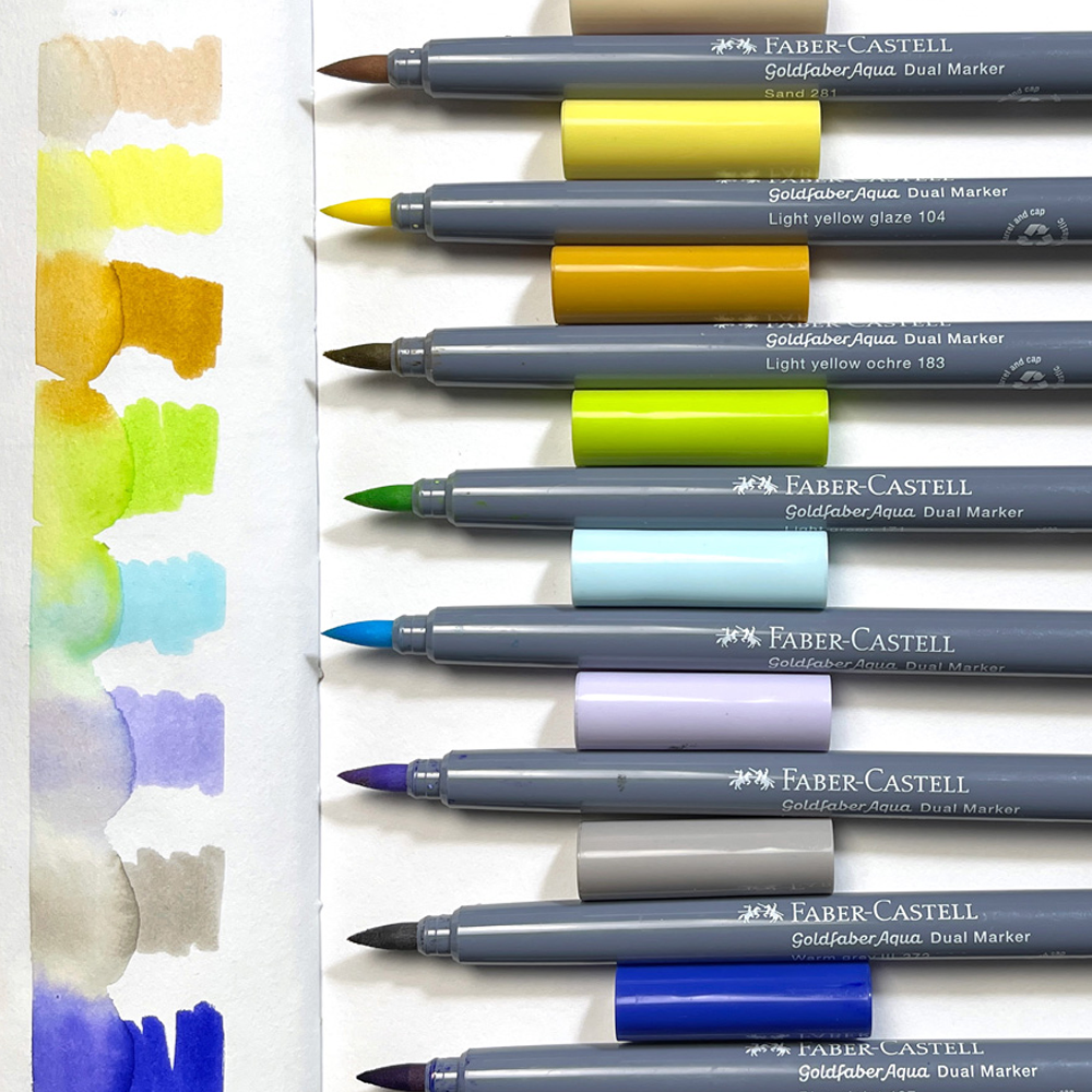 Faber-Castell Goldfaber Aqua dual markers 12 colores
