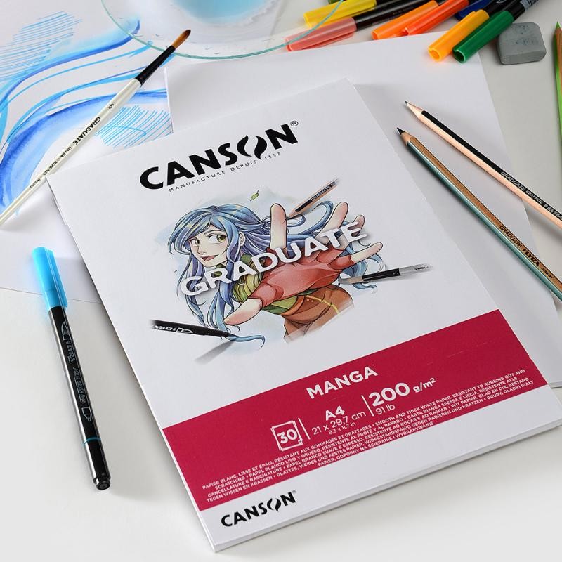Canson Graduate Pad Manga A4 (21 x 29,7 cm) - 30 hojas
