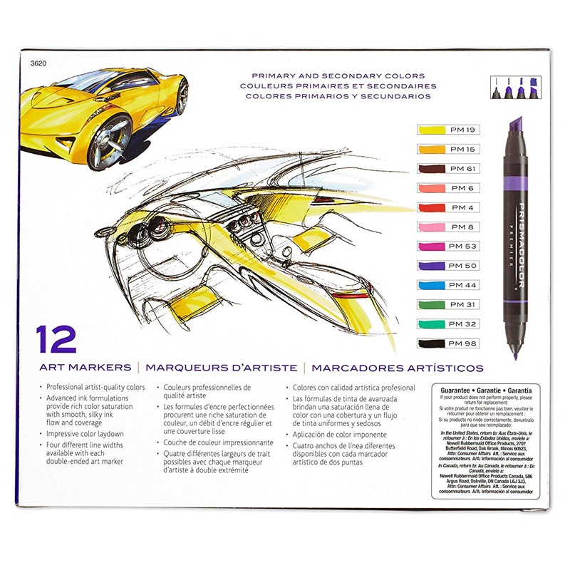Prismacolor Premier Art Markers (Primarios & Secundarios) - Set 12 ...