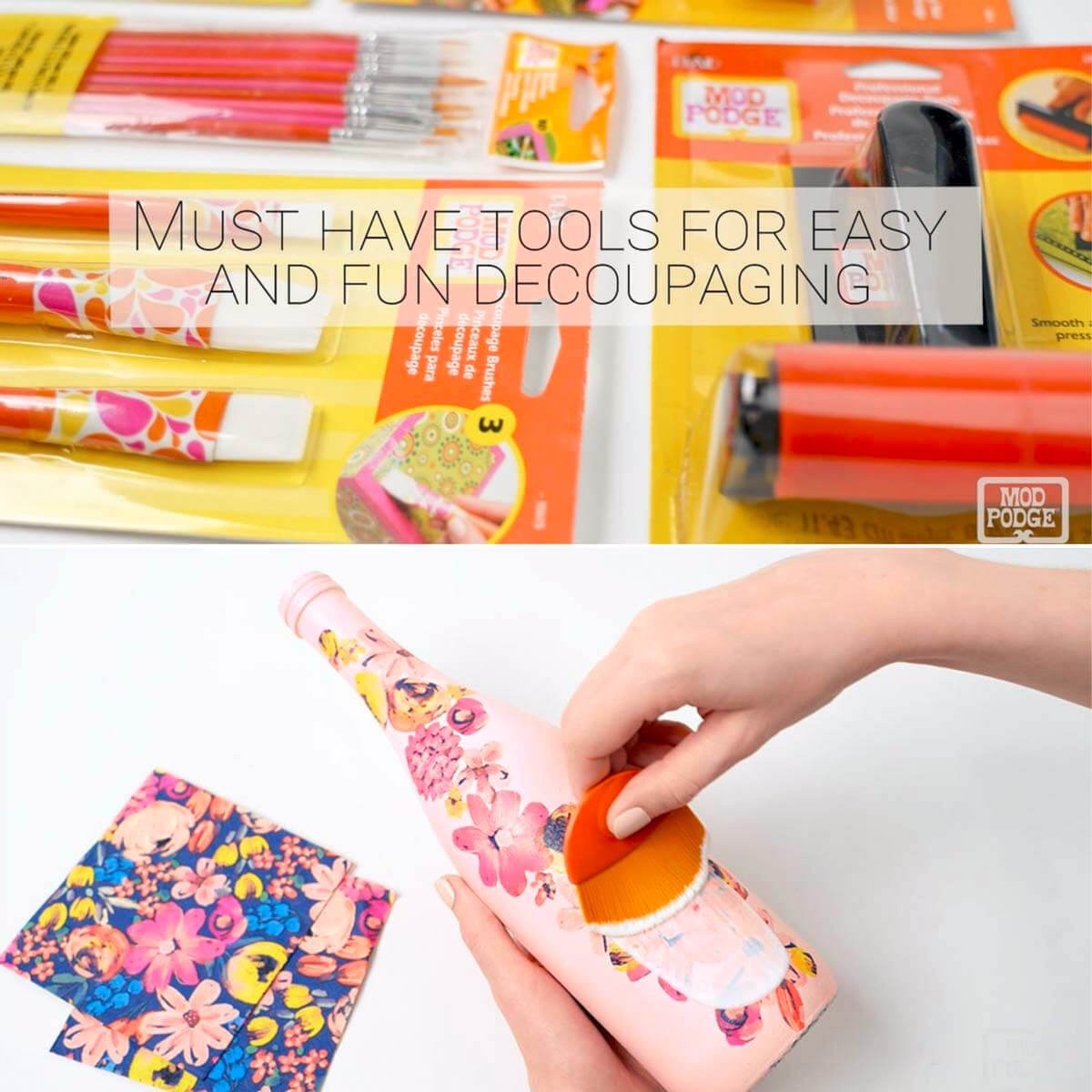 Plaid Mod Podge Gold Taklon Brush 2 1/4" (5,7 cm)