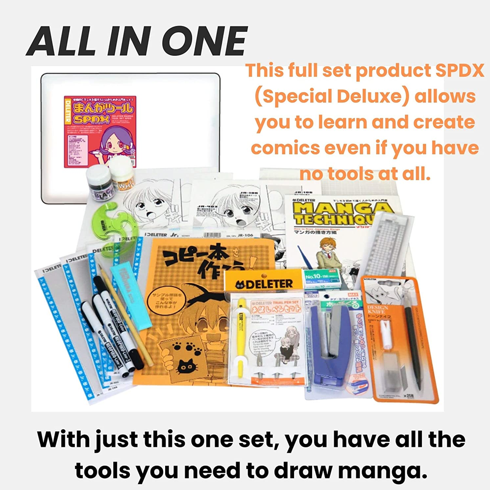 DELETER Manga Tool Kit SPDX (Especial Deluxe) - Plumillas - Comic ...