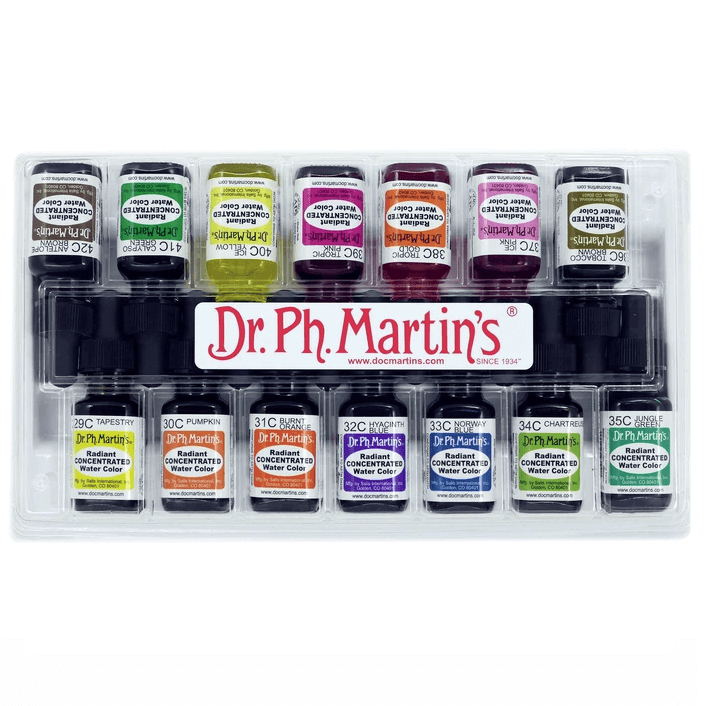 Dr. Ph. Martin's Radiant Concentrated WaterColors 15ml - Set C (14 ...