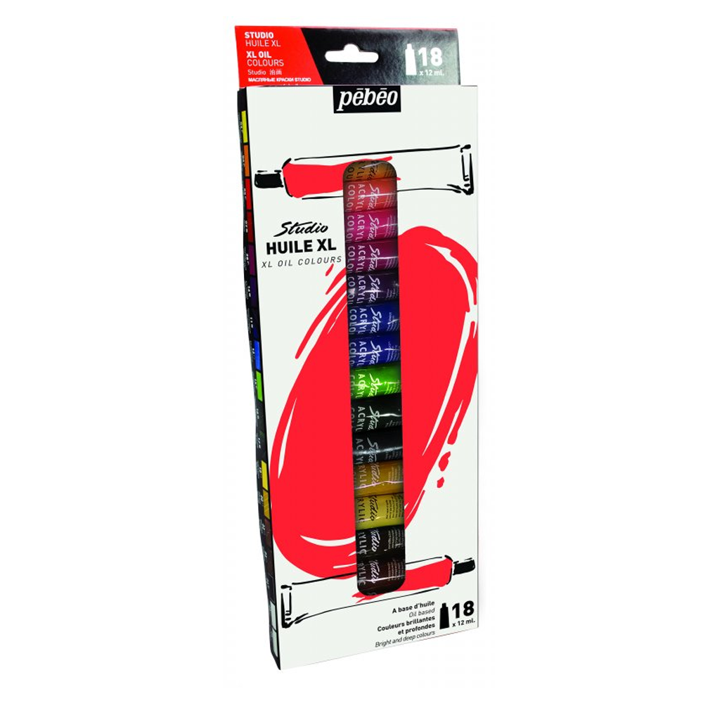 Pebeo XL Studio Oleo - set 18 colores de 12ml - Pinturas & Pinceles