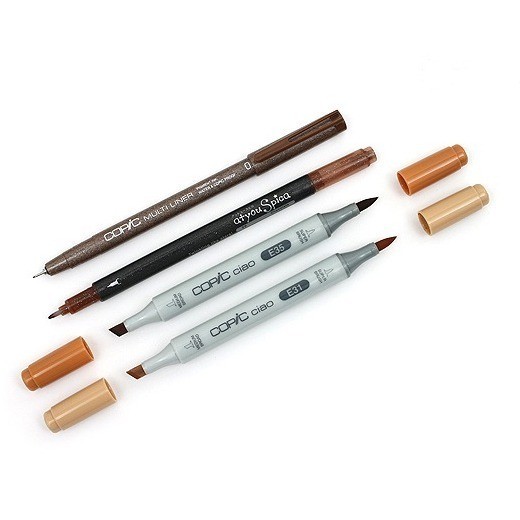 Copic Set de 4 - Doodle Pack Brown