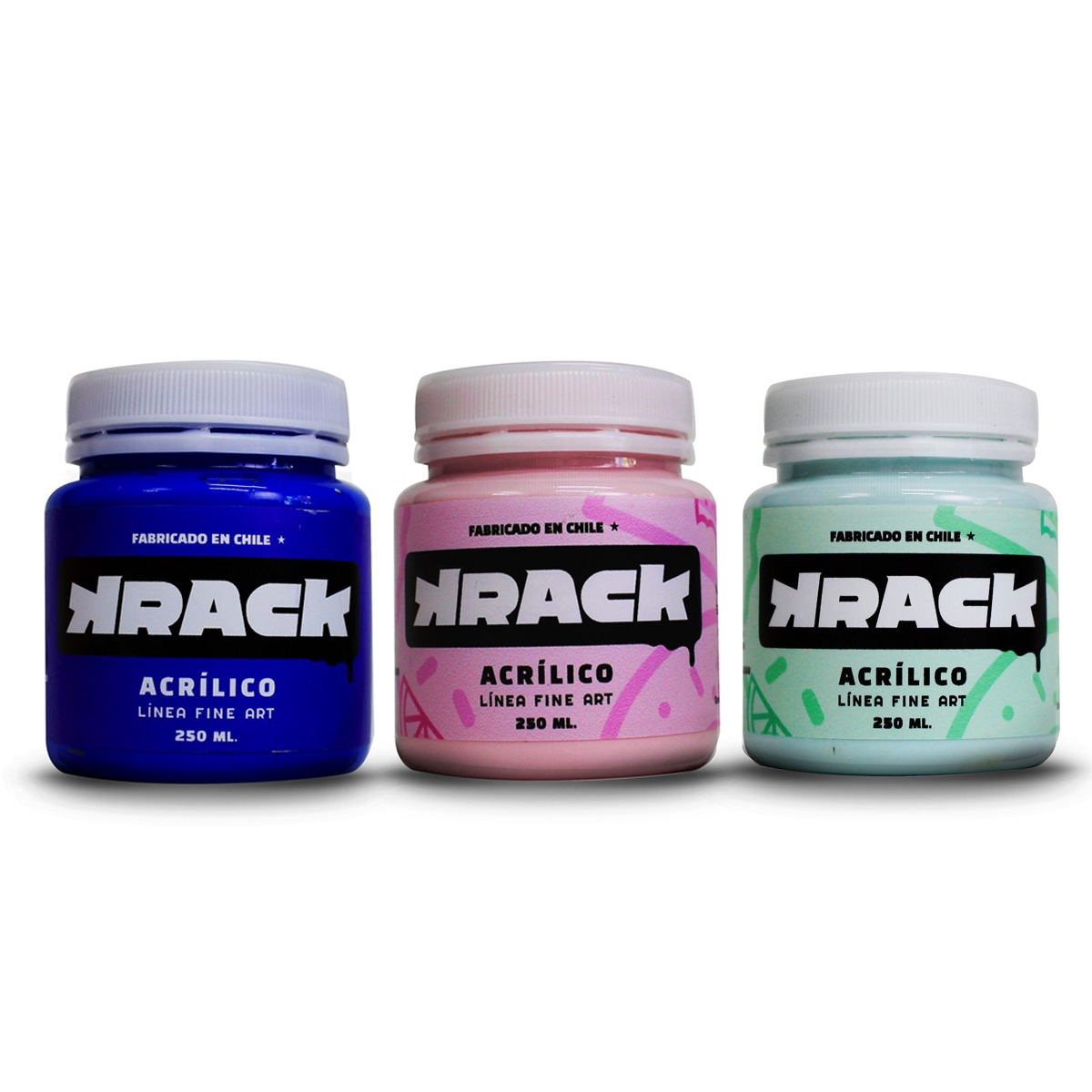 Krack Acrílico 250 ml - Disponible en 33 colores - Pinturas & Pinceles