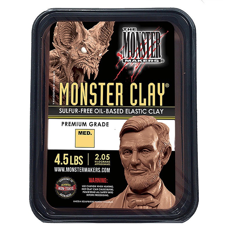 Monster Clay 2.05 kg (4.5lbs) Brown - Medium Grade