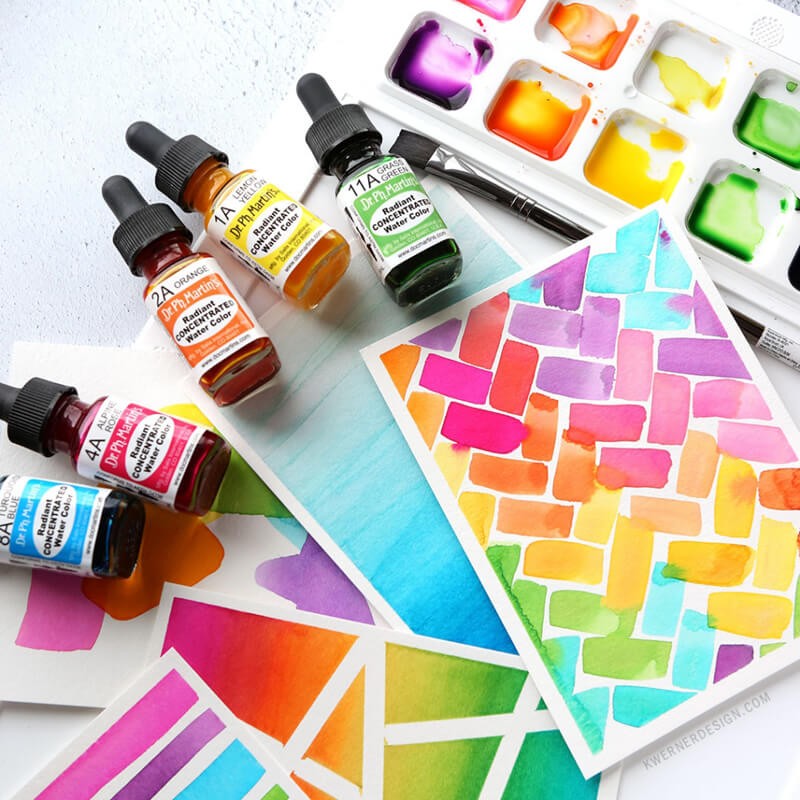 Dr. Ph. Martin's Radiant Concentrated WaterColors 15ml - Set D (14 ...