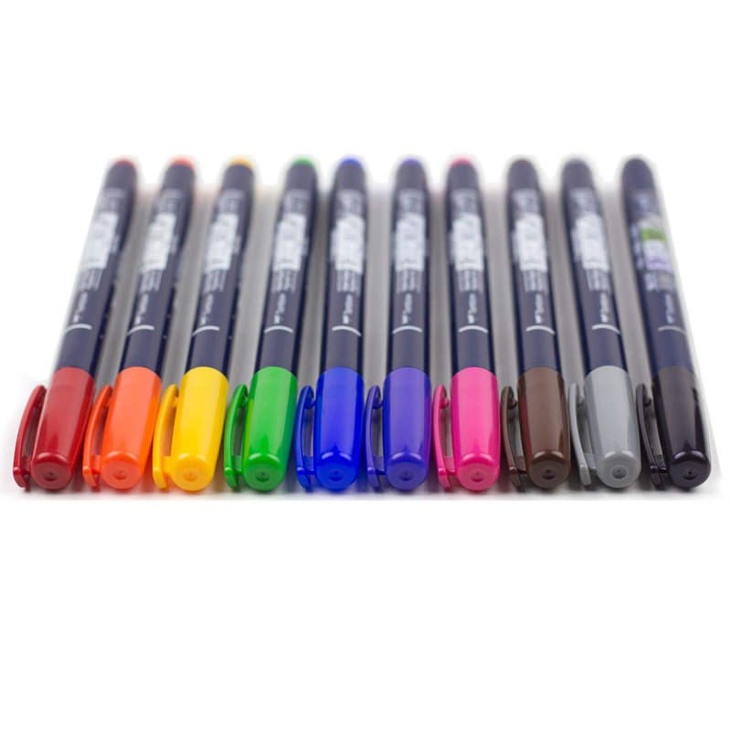 Tombow Fudenosuke Colors - Set de 10