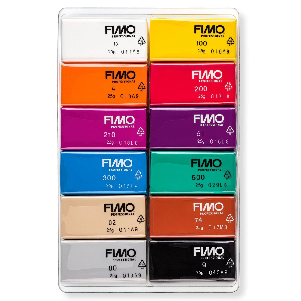 Fimo Professional set 12 Colores - 300g (12 x 25g)
