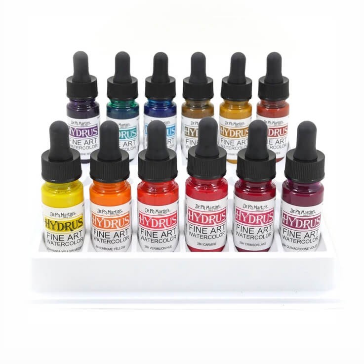 Dr. Ph. Martin's Hydrus Watercolors 15ml - Set 3 (12 Colores)