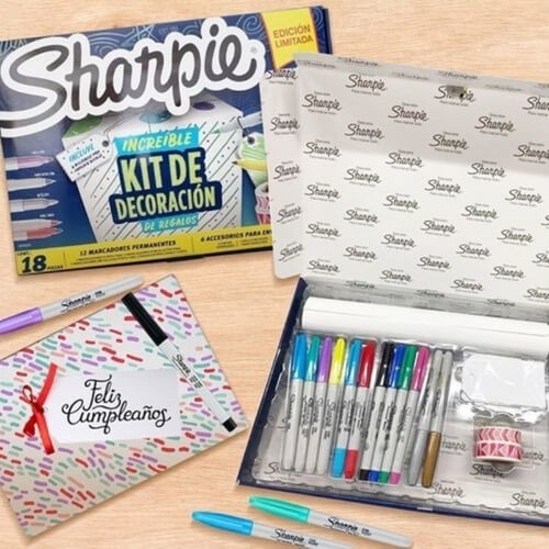 Sharpie Kit Decoración de Regalos - 18 Piezas - Dibujo & Escritura