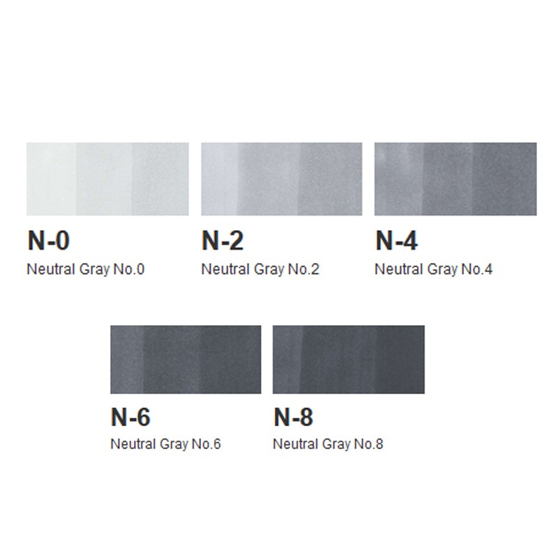 Copic Sketch Set de 6 - Sketching Grays