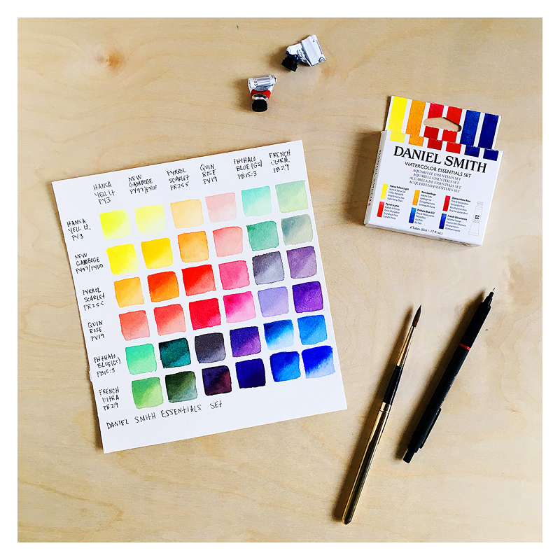 Daniel Smith Watercolor Essentials set - 6 tubos de 5ml