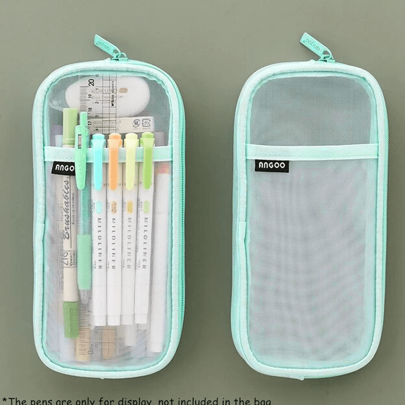 Estuche angoo transparente - Menta