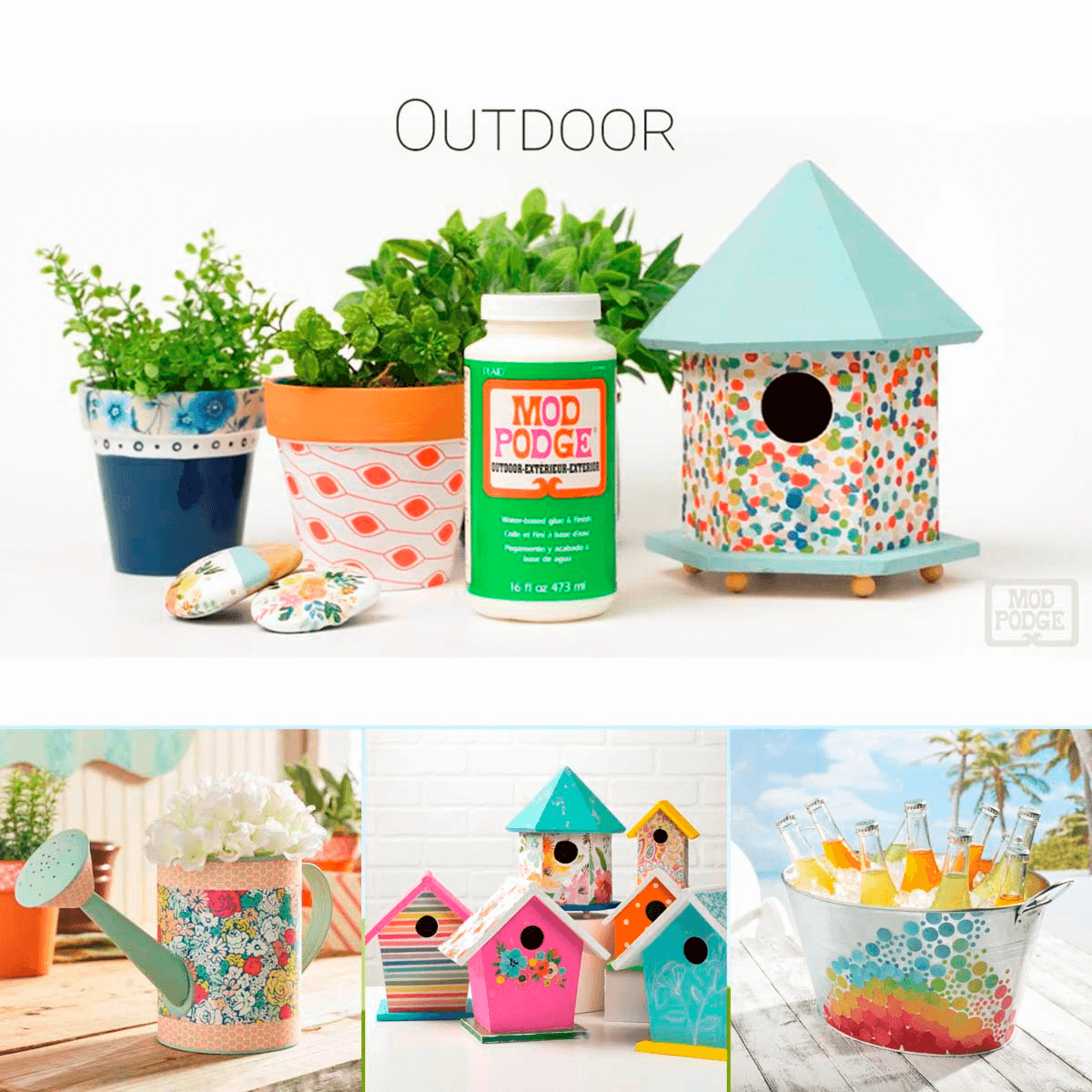 Plaid Mod Podge Outdoor (Disponible en 2 Tamaños)